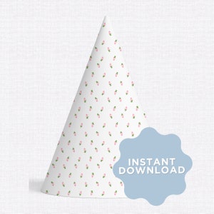 Printable Party Hat, Digital Party Hat, Instant Download PDF - Etsy