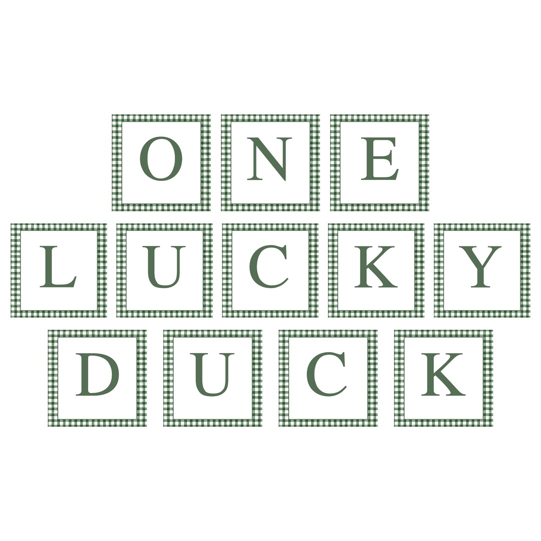 Printable Green Lucky Duck Birthday Banner, Lucky Birthday Banner ...