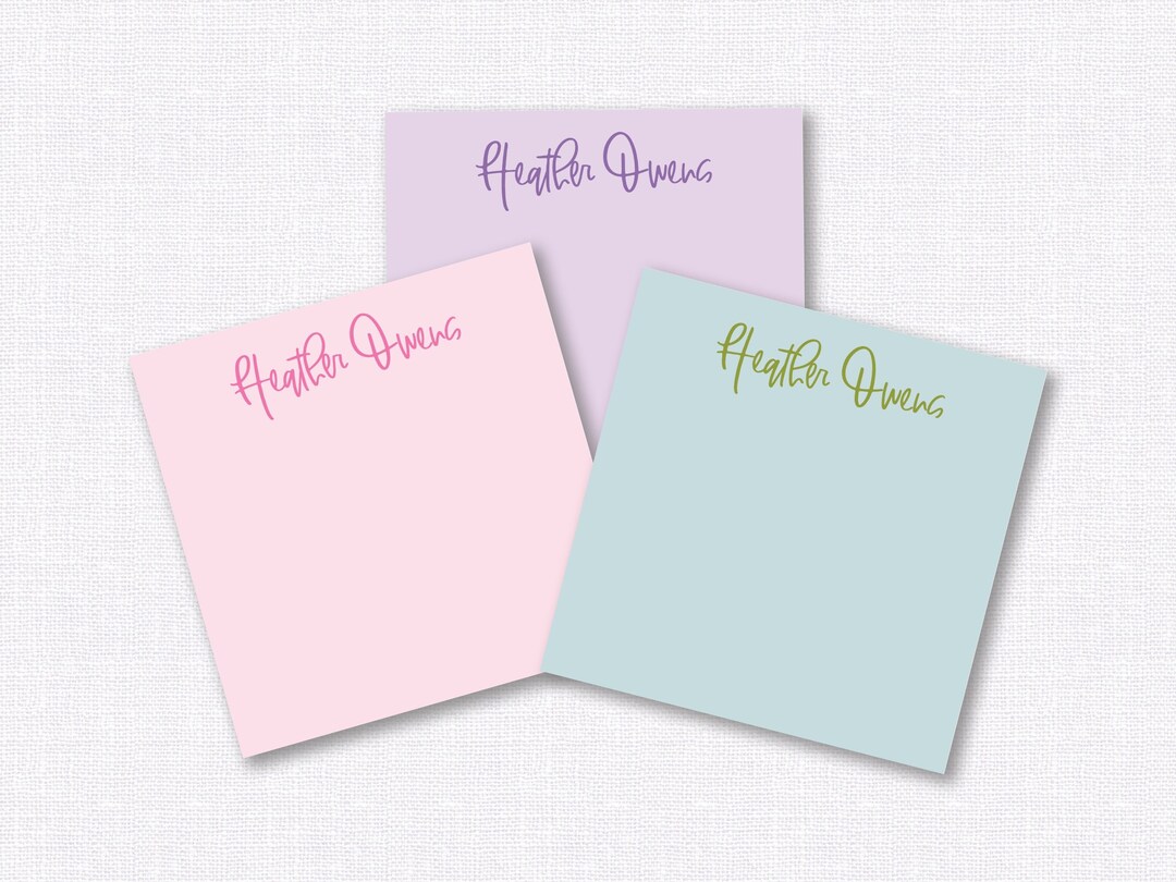 Personalized Full Color Square Notepad, Notepad, Square Notepad - Etsy