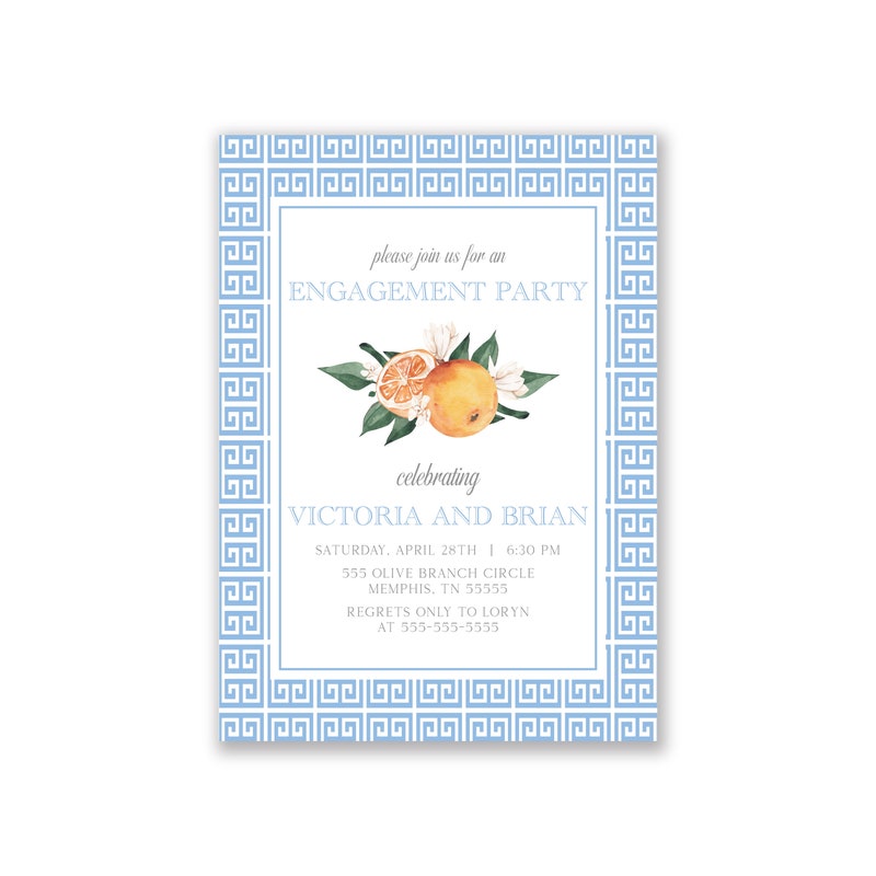 Greek Wedding Invitation - Etsy