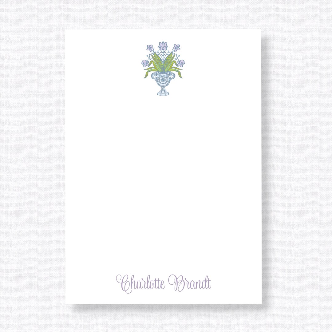 Floral Notepad, Personalized Notepad - Etsy