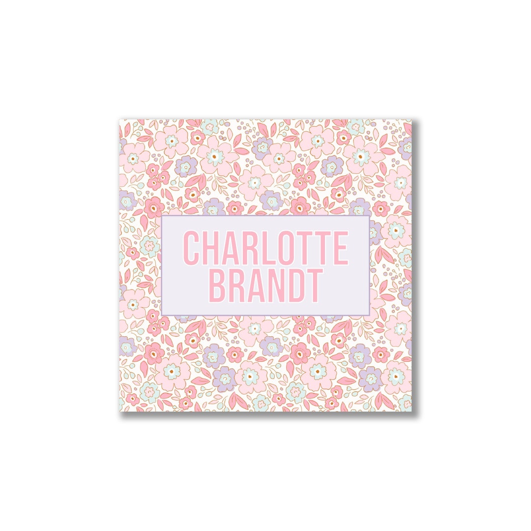 Ditsy Floral Enclosure Cards, Floral Gift Tags, Girl Gift Tags, Printed ...