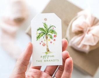 Palm Tree Gift Tags | Etsy