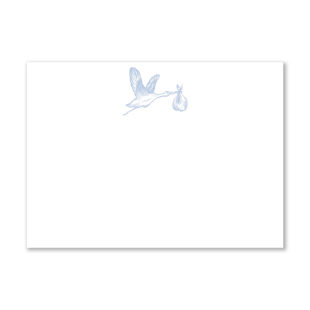 Printable Stork Stationery, Printable Stationery, Digital Download ...