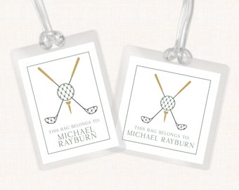 Golf Bag Tag Personalized Golf Golf Gifts Bag Tags Golf - Etsy