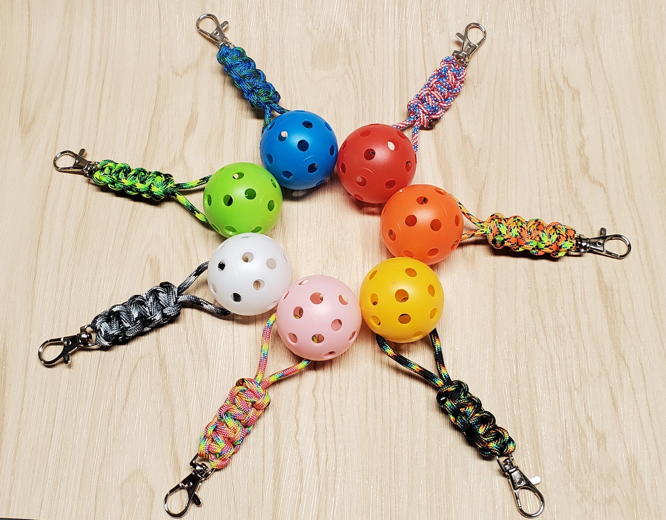 Mini Pickleball Key Fob / Keychain / Zipper Pull Handmade in - Etsy