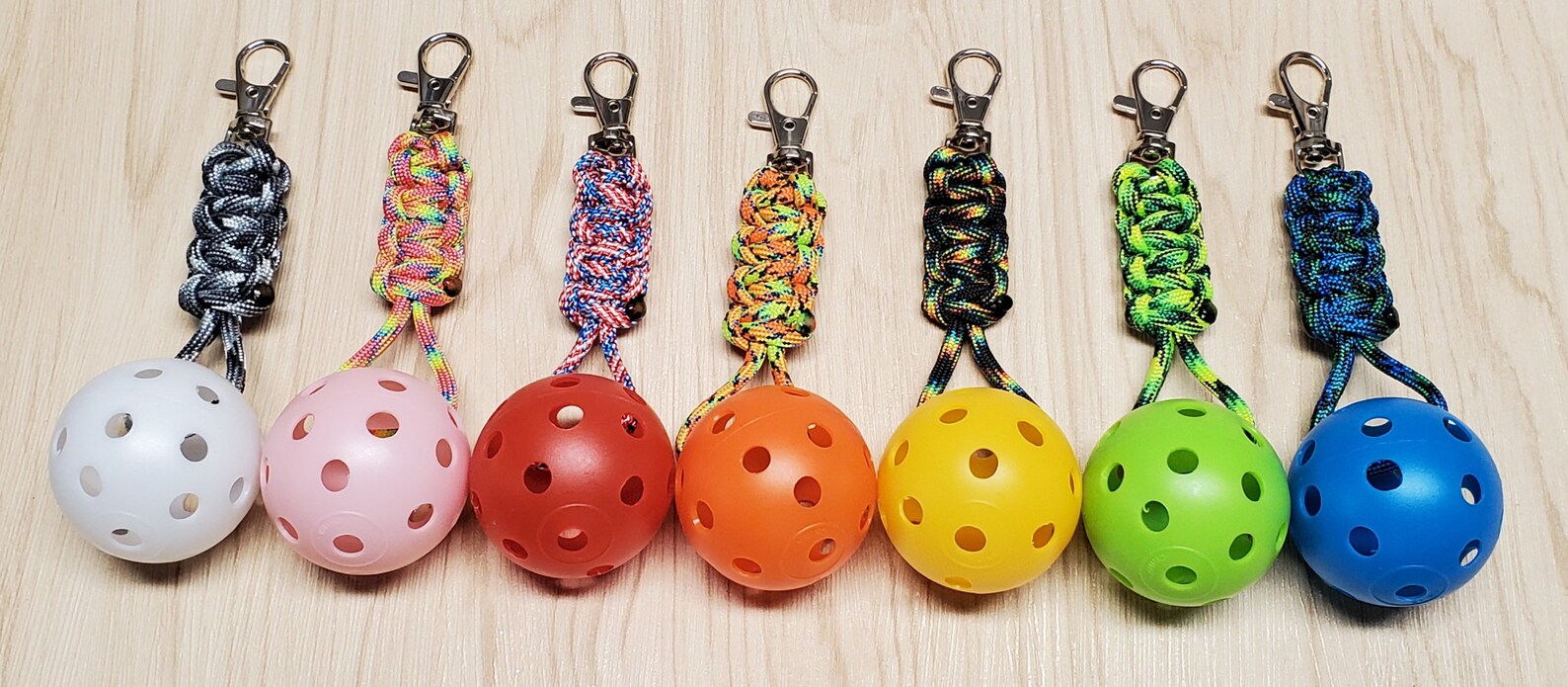 Mini Pickleball Key Fob / Keychain / Zipper Pull Handmade in - Etsy