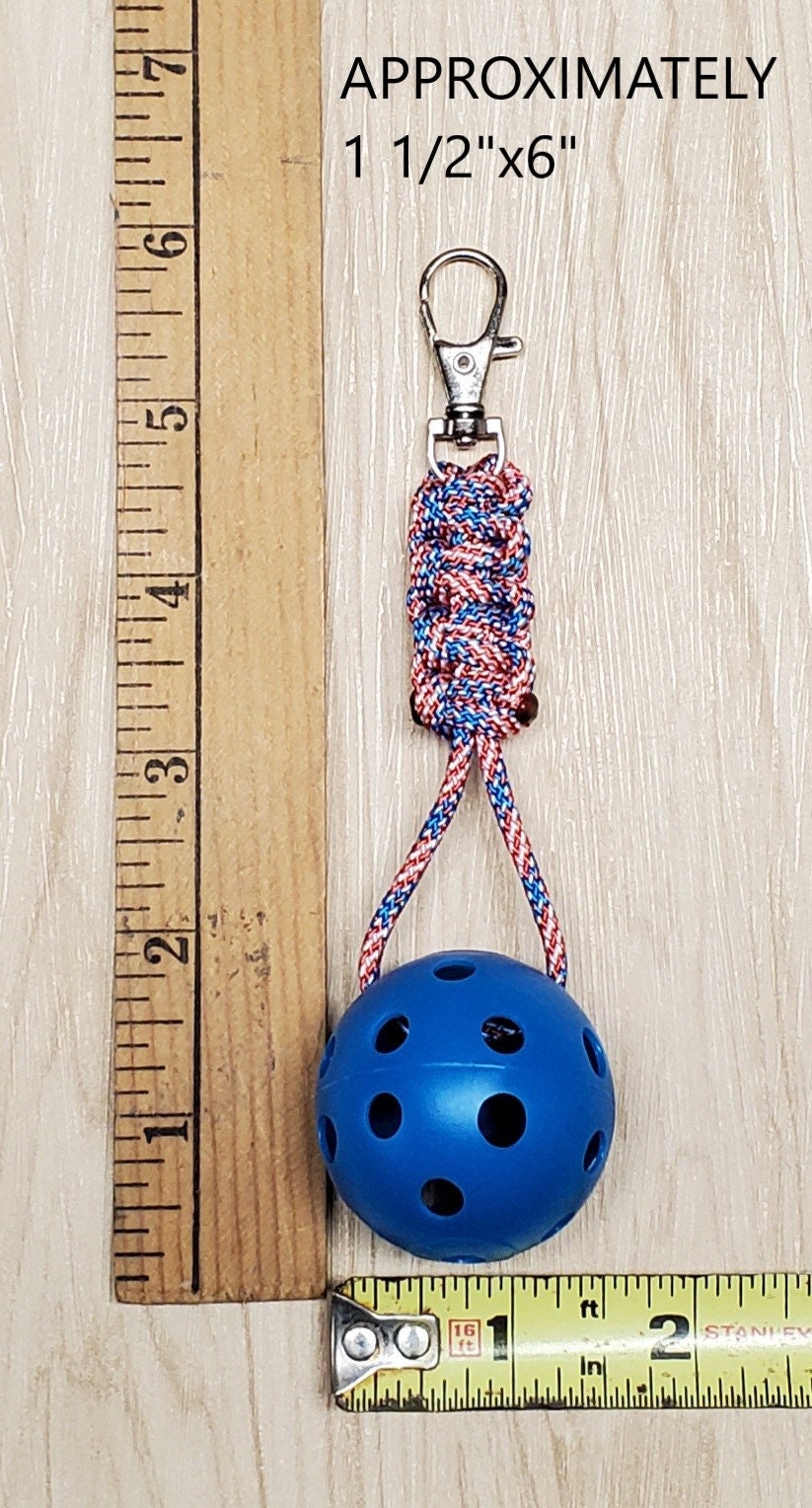 Mini Pickleball Key Fob / Keychain / Zipper Pull Handmade in - Etsy