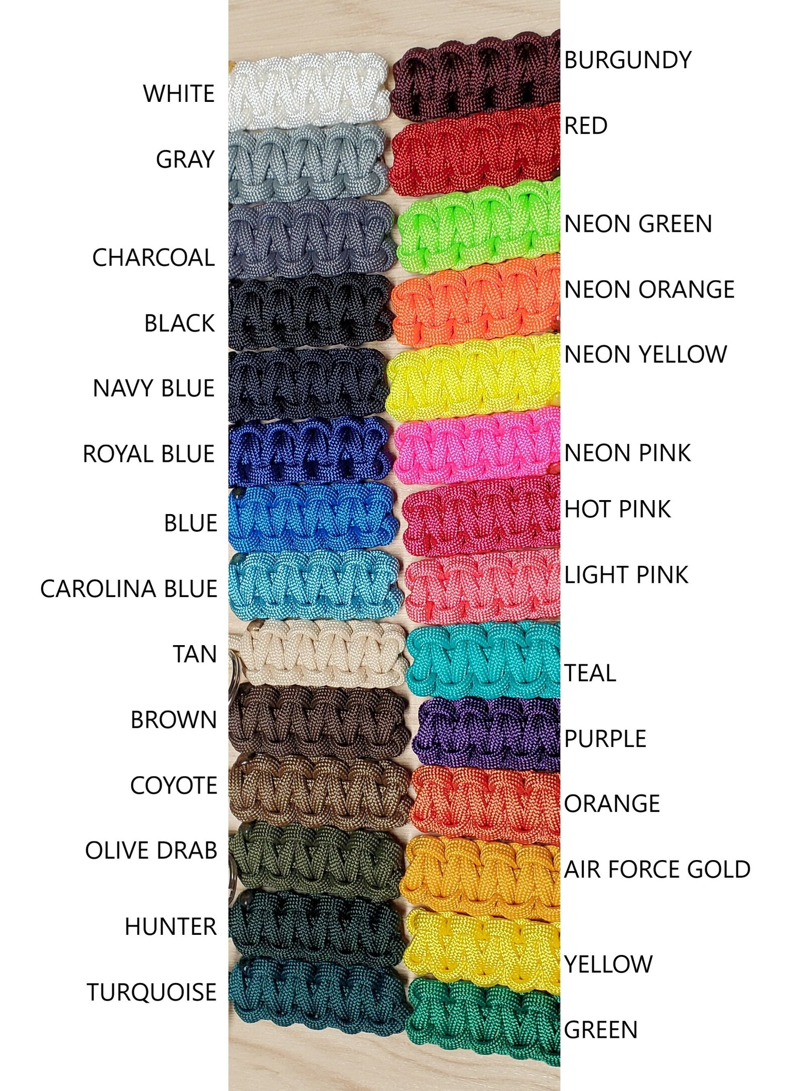 Paracord Charm Key Fobs Super Hero & Cartoon Characters - Etsy