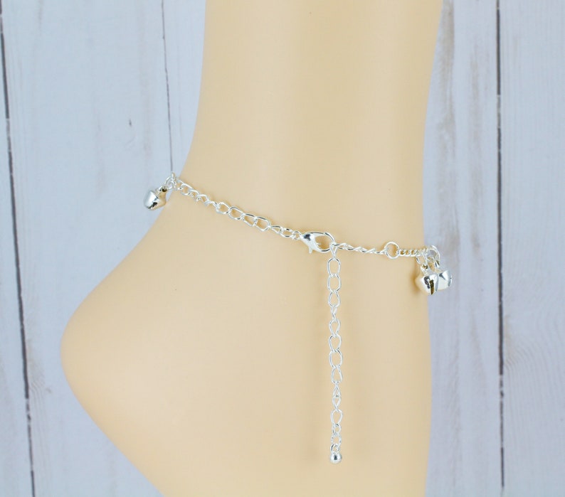 Silver Jingly bells anklet ankle bracelet jingle bell | Etsy