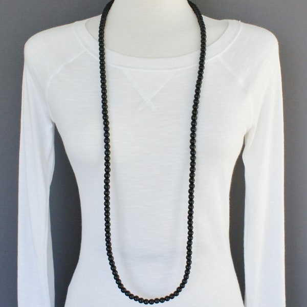 Long Beaded Necklace - Etsy