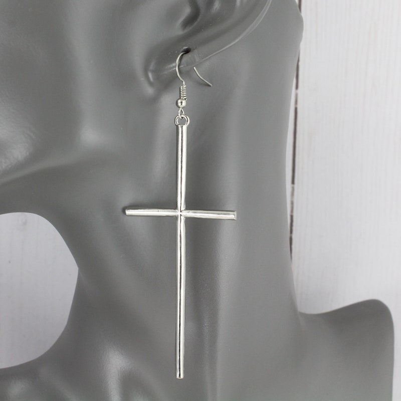 Cross Earrings - Etsy