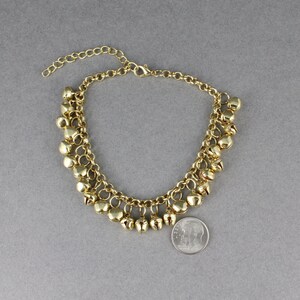 Jingle Bells Anklet Ankle Bracelet Jewelry Jingly Bell 8 to 10.5 Inches ...