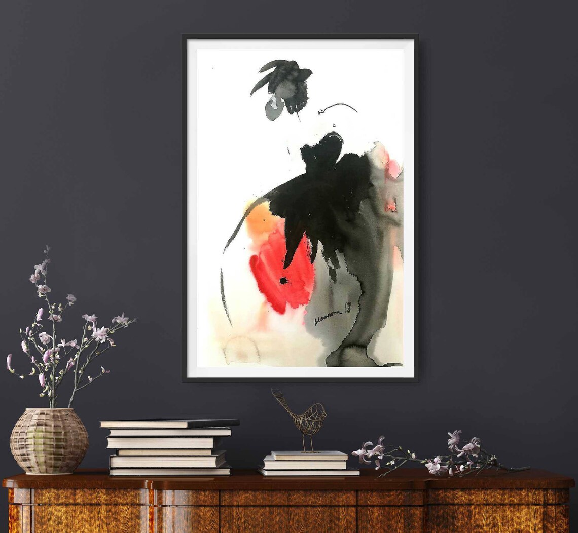 Large wall art Female form art Original art for living | Etsy