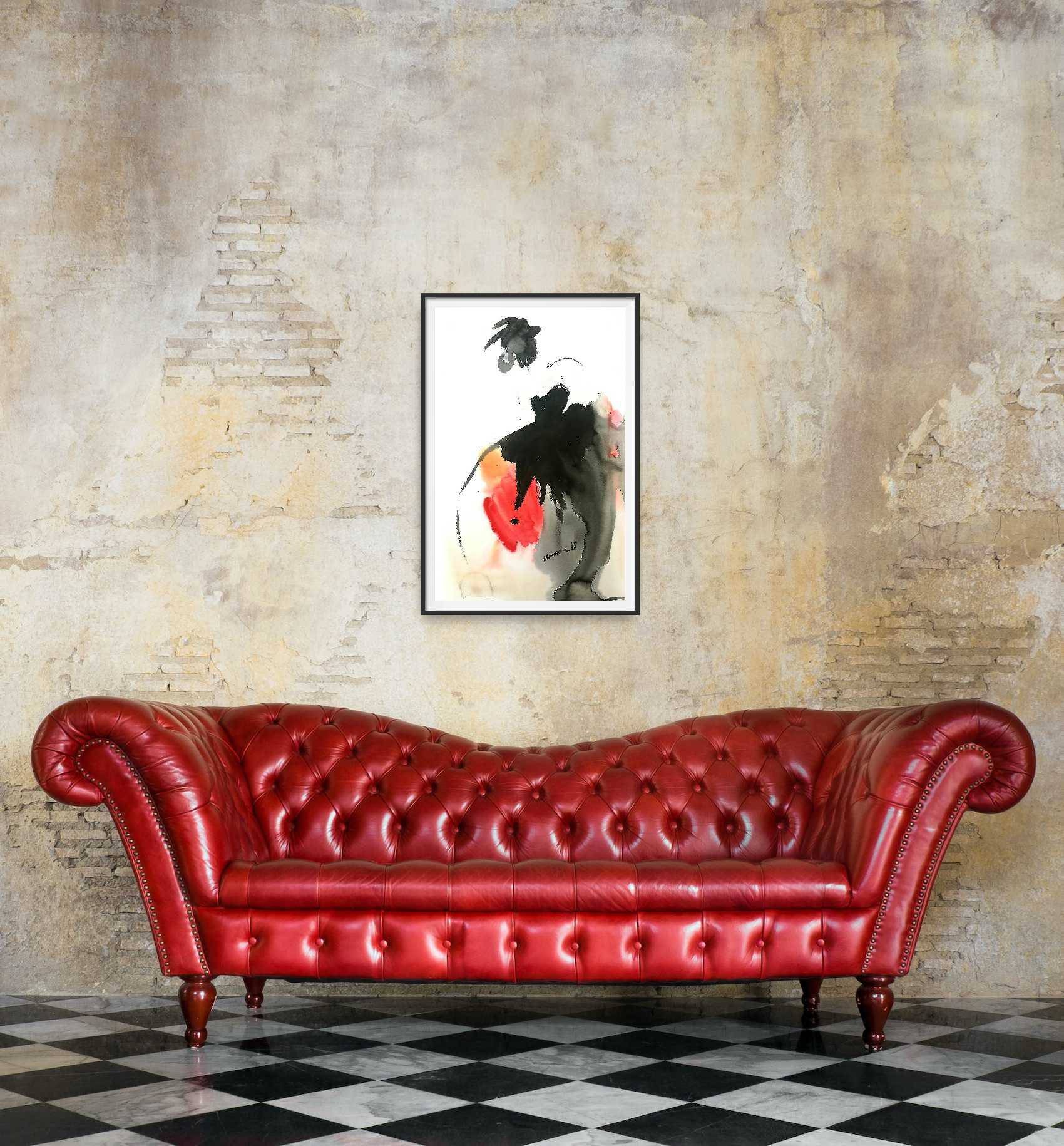 Large wall art Female form art Original art for living | Etsy