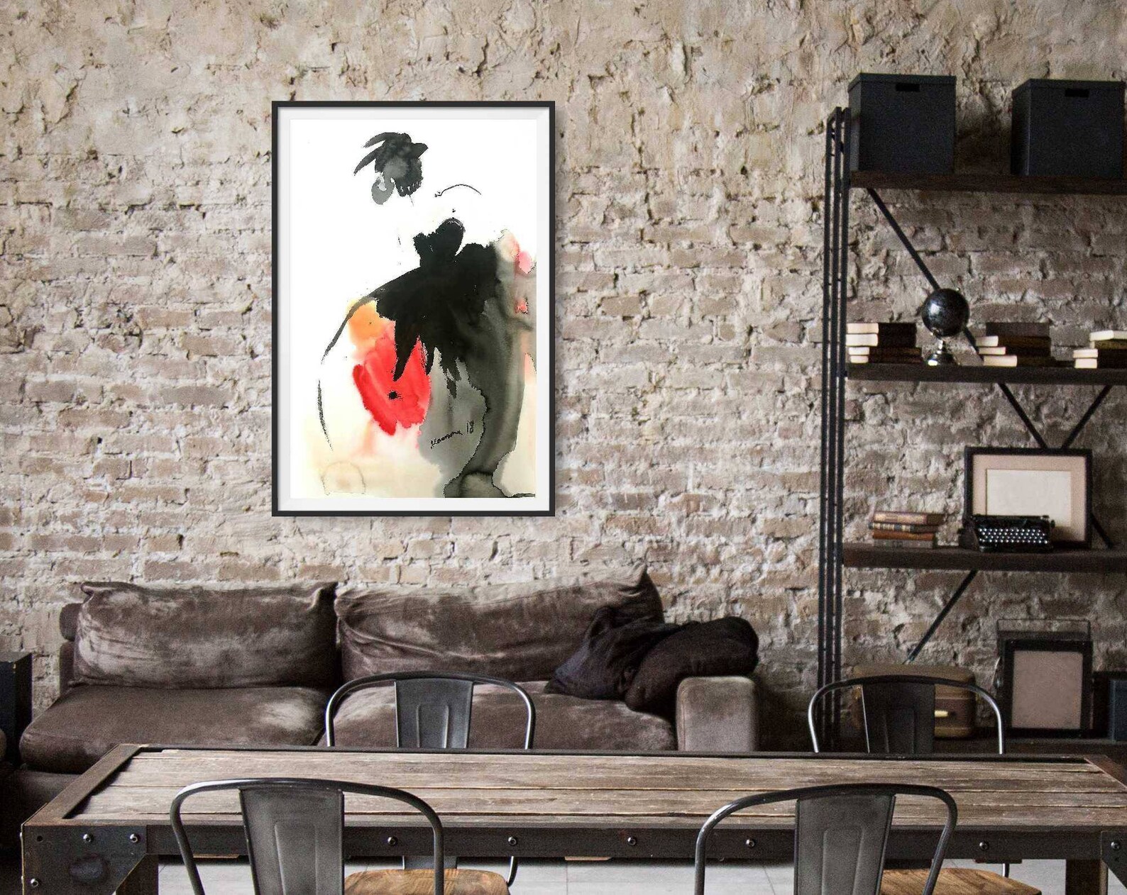 Large wall art Female form art Original art for living | Etsy