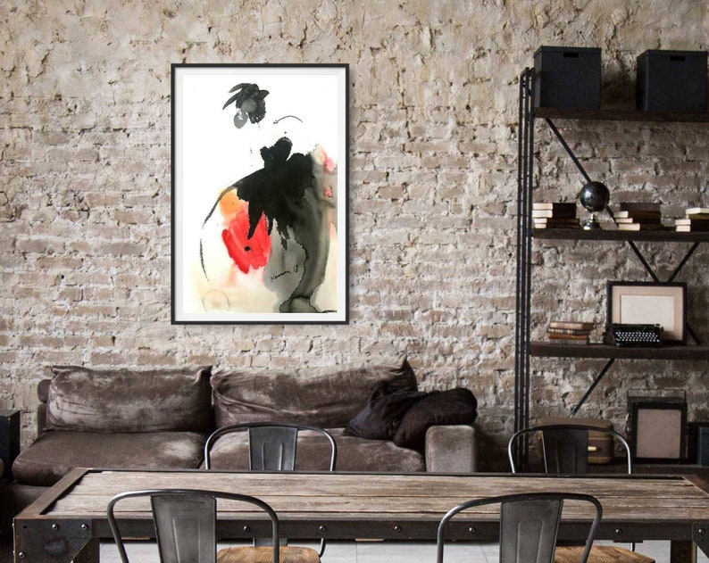 Large Wall Art Female Form Art Original Art for Living | Etsy