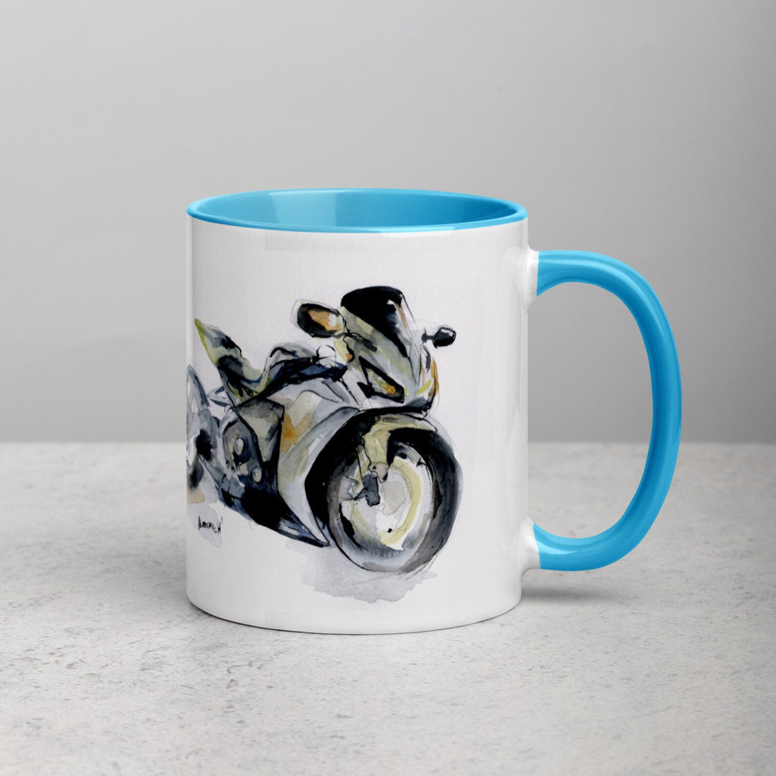 Motorcycle Gift Coffee or Tea Mug Personalized Father's - Etsy