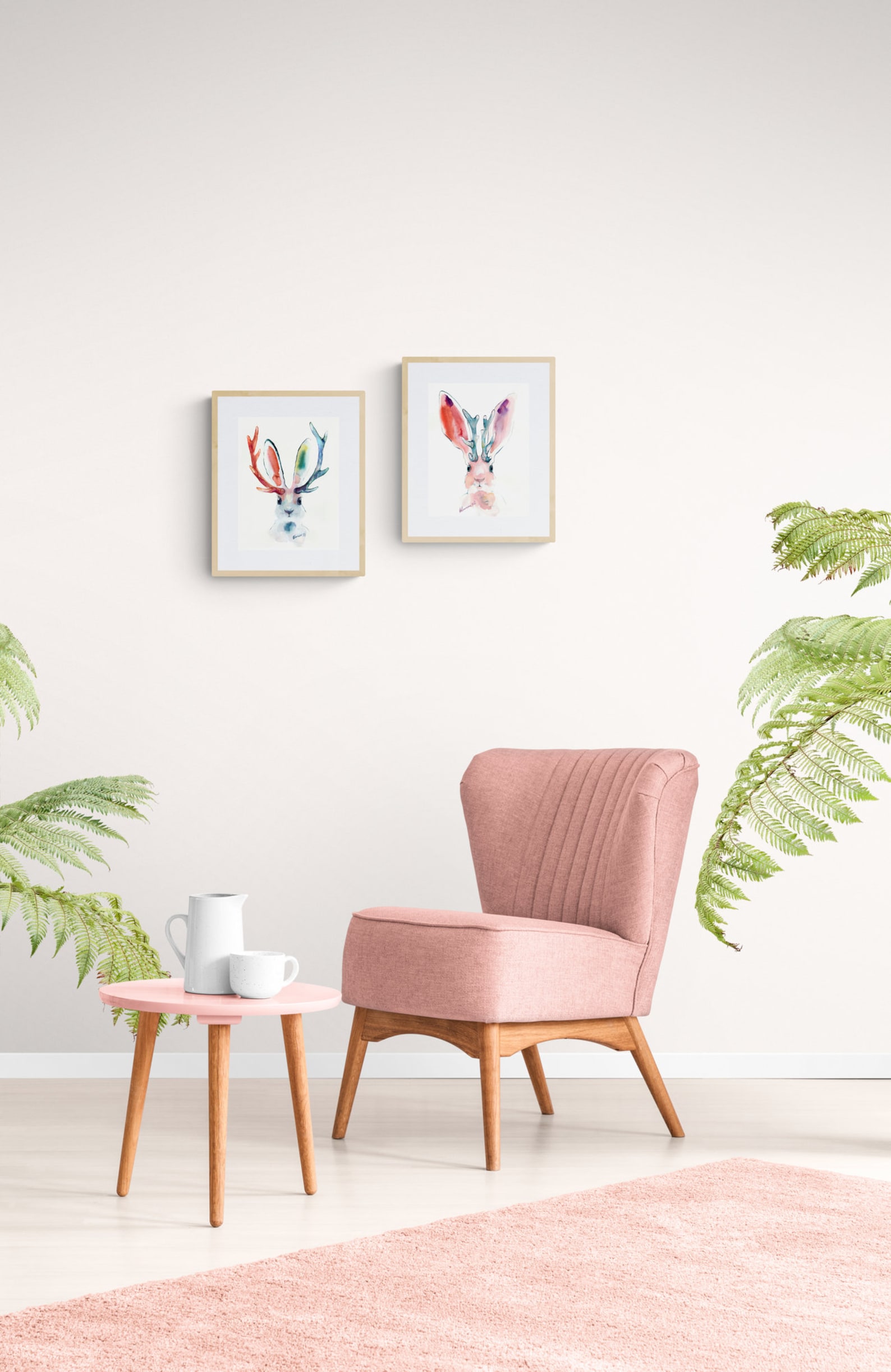 Jackalope Painting Original Watercolor Art. Contemporary - Etsy