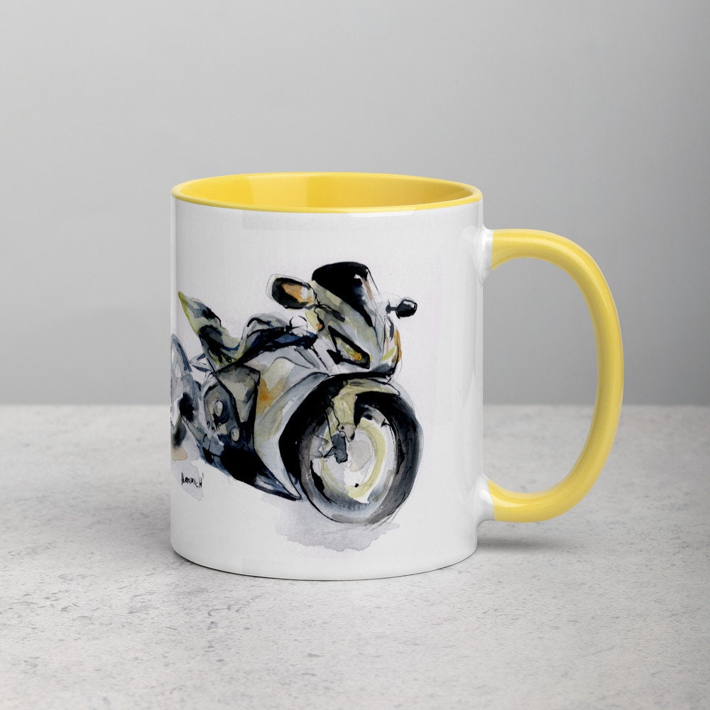 Motorcycle Gift Coffee or Tea Mug Personalized Father's - Etsy