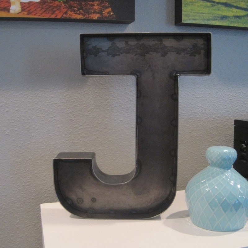 Rustic Letter Wall Decor - Etsy