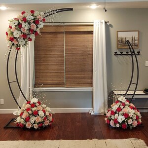 Custom Metal Wedding Arch 7 1/2' Tall Crescent Moon Gate Arch-wedding ...