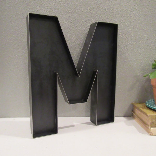 Rustic Metal Block Letters - Etsy