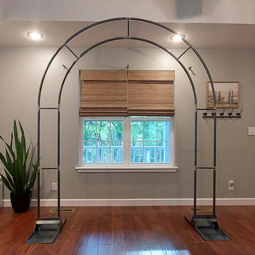 Custom Heavy Duty Steel Metal Wedding Arch 8' X 6' 9 1/2" Walk Through ...