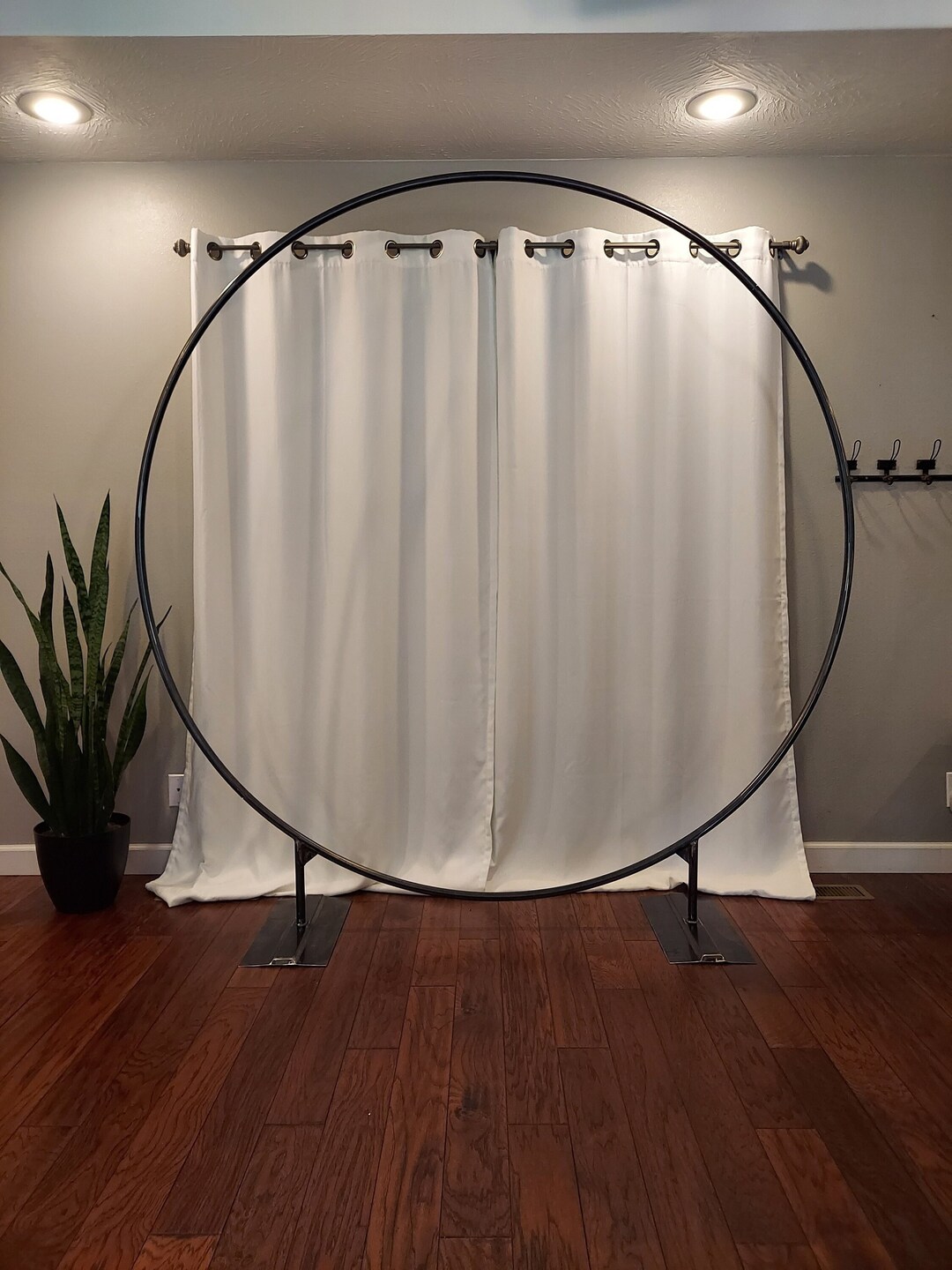 Custom Steel Metal Wedding Arch Circle Moon 7' Diam.sturdy 7' Steel ...