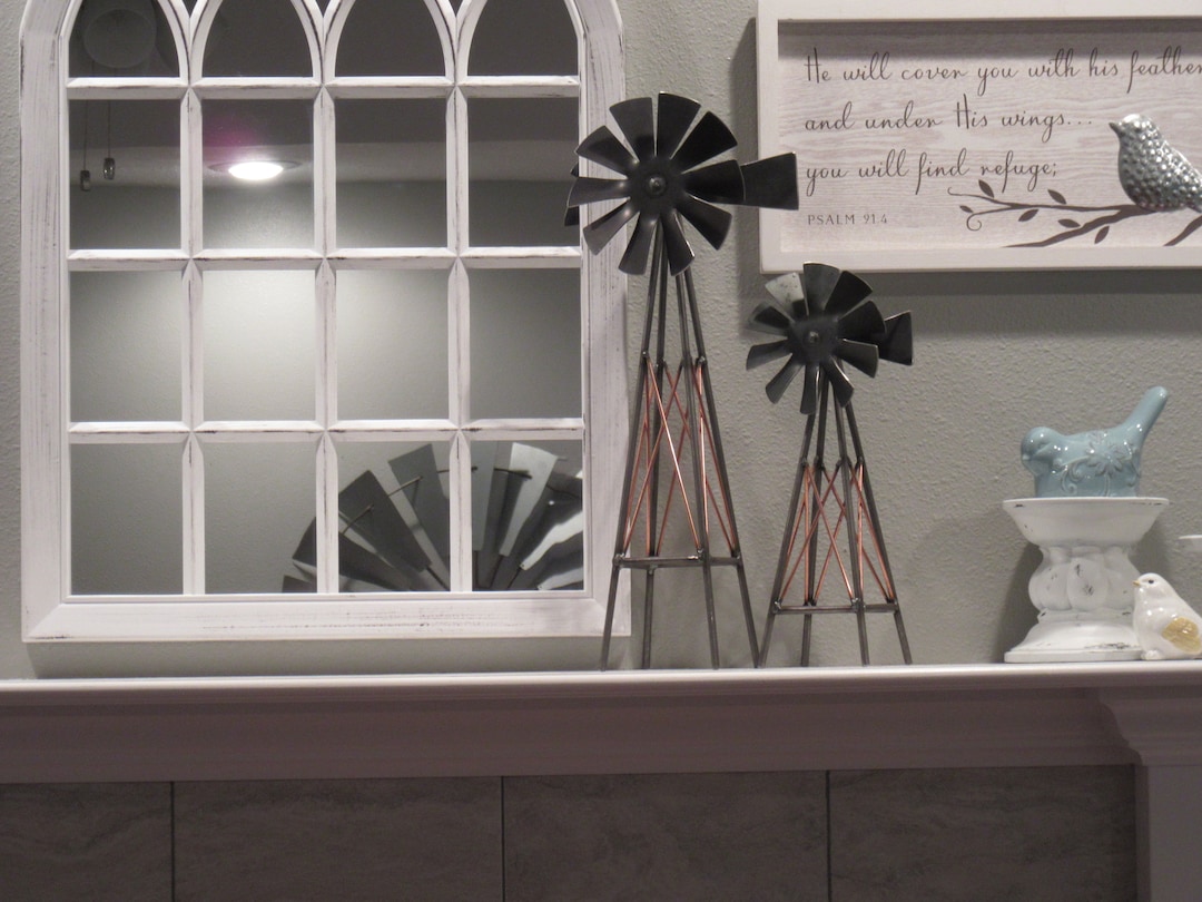 Metal Windmill Tower Set-handmade Free Standing Windmill Towers-rustic ...