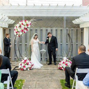 Custom Metal Wedding Arch 7 1/2' Tall Crescent Moon Gate - Etsy