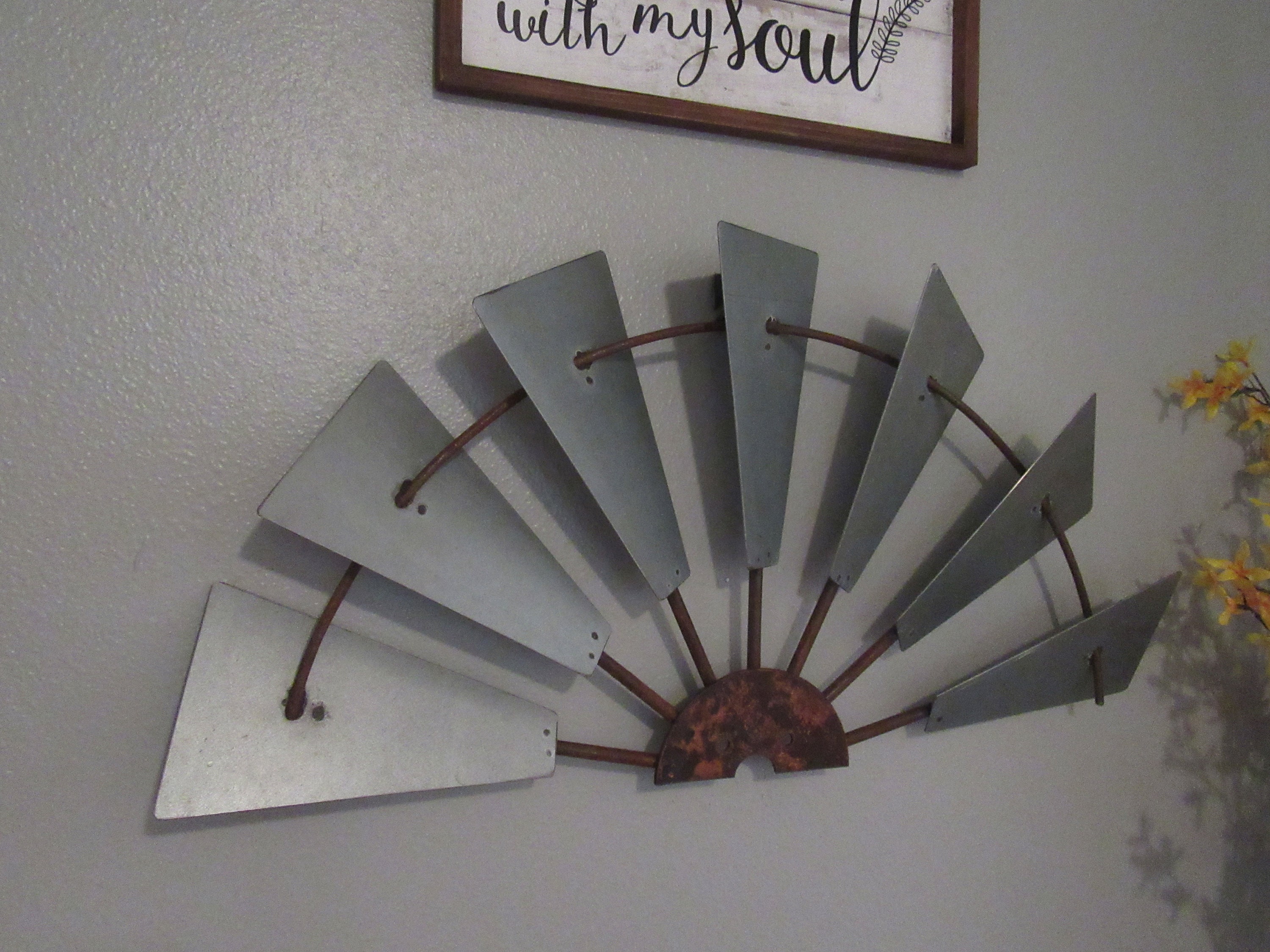 30 Galvanize Half Windmill Wall Decor-custom Metal - Etsy