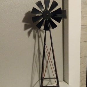 Metal Windmill Tower-handmade Free Standing Windmill Tower-rustic to ...