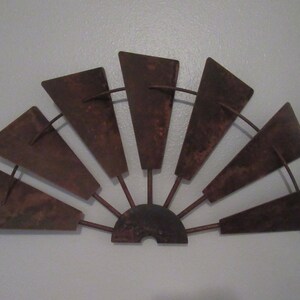 30" Rustic Half Windmill-vintage Inspired Rusty Metal Windmill-rustic ...