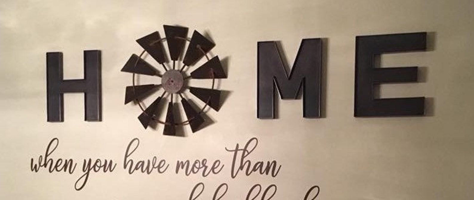 Rustic Windmill HOME Sign-rustic Farmhouse Windmill - Etsy