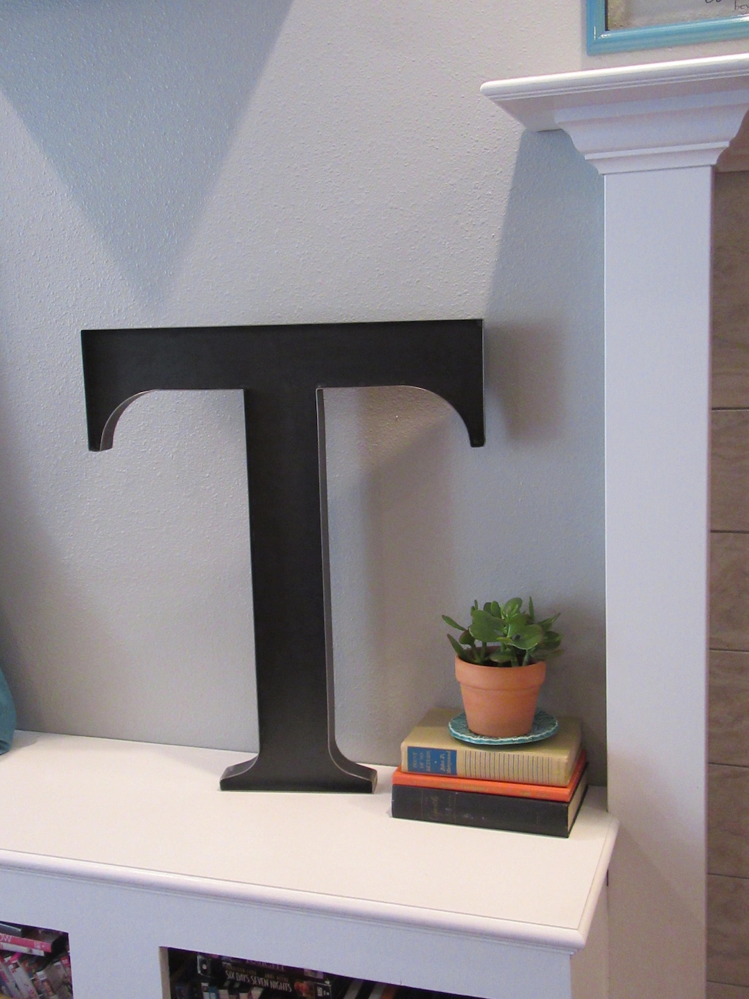 24 Inch Metal Letter T Serif Font-custom Metal Letters A to Z Available ...