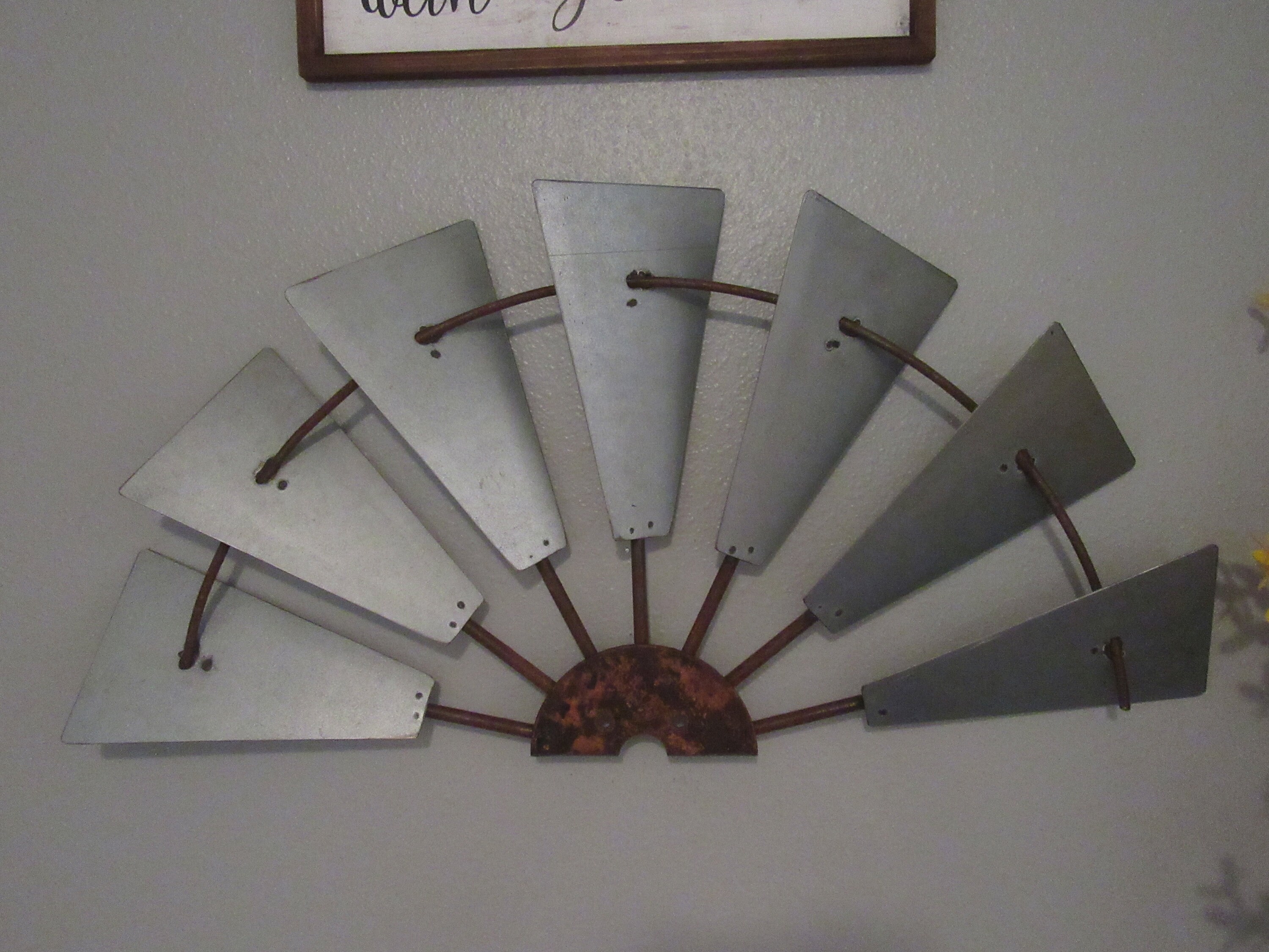 30 Galvanize Half Windmill Wall Decor-custom Metal - Etsy