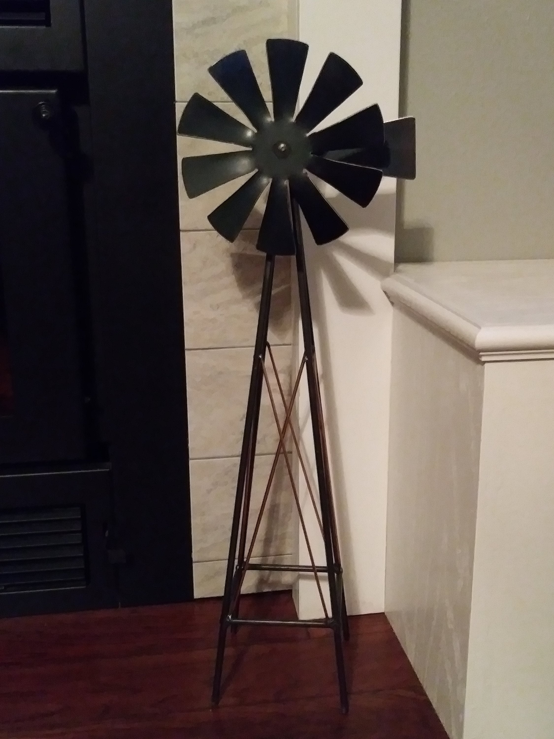 Metal Windmill Tower-handmade Free Standing Windmill - Etsy