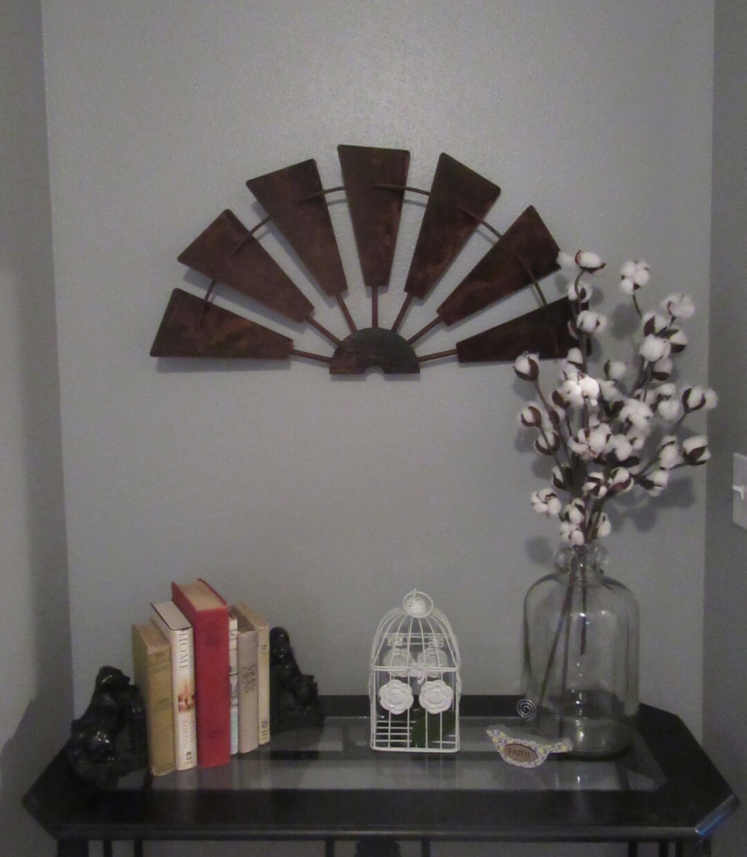 30 Rustic Half Windmill-vintage Inspired Rusty Metal Windmill-rustic ...