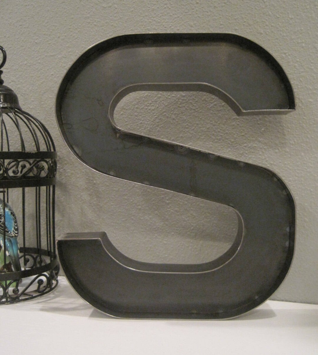 CUSTOM 12" Metal Letter S-block Font Metal Letters A to Z Available ...