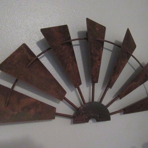 30" Rustic Half Windmill-vintage Inspired Rusty Metal Windmill-rustic ...