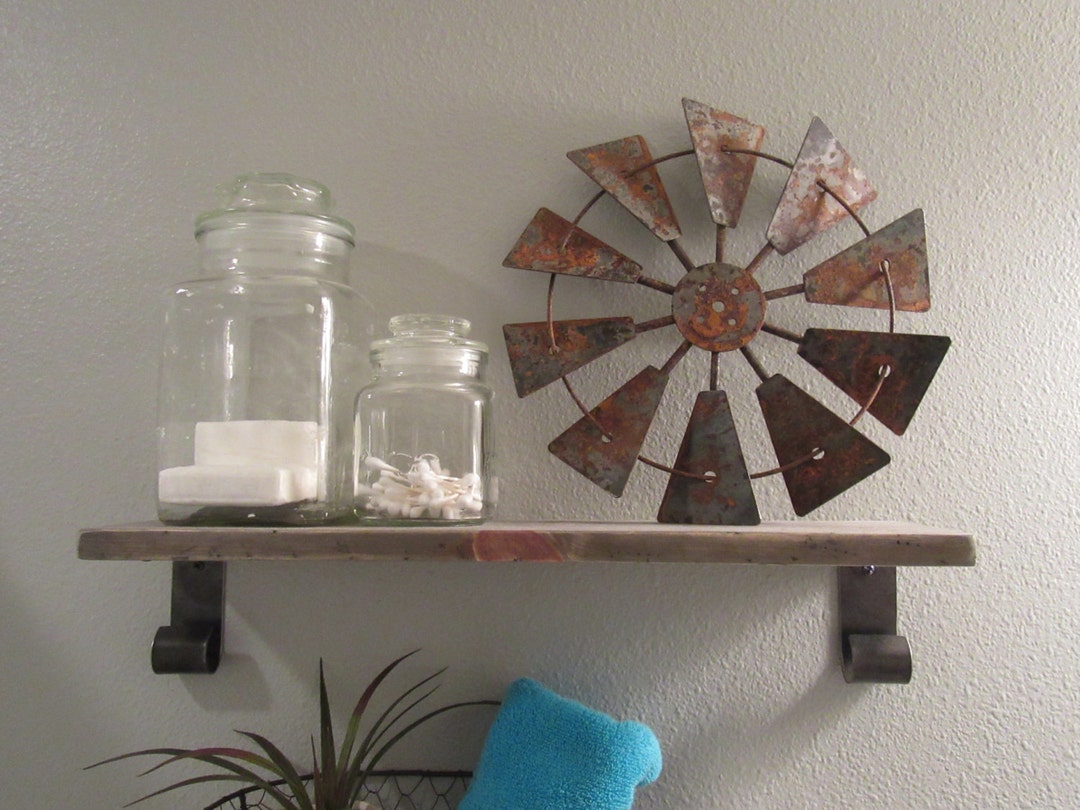12" Rustic Windmill Wall Decor-rustic Farmhouse Windmill-solid Steel ...