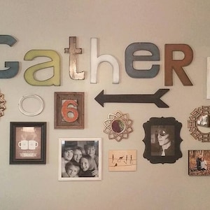 GATHER Sign-custom Metal Gather Wall Sign-industrial Metal Gather ...