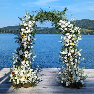 Custom Heavy Metal Wedding Arch 7 1/2' X 5' Wide Walk Through Double ...