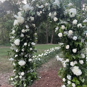 Custom Heavy Metal Wedding Arch 7 1/2' X 5' Wide Walk Through Double ...