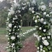 Custom Heavy Metal Wedding Arch 7 1/2' X 5' Wide Walk Through Double ...