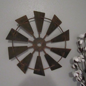 18" Rustic Windmill-windmill Wall Decor-rustic Farmhouse Windmill Decor ...