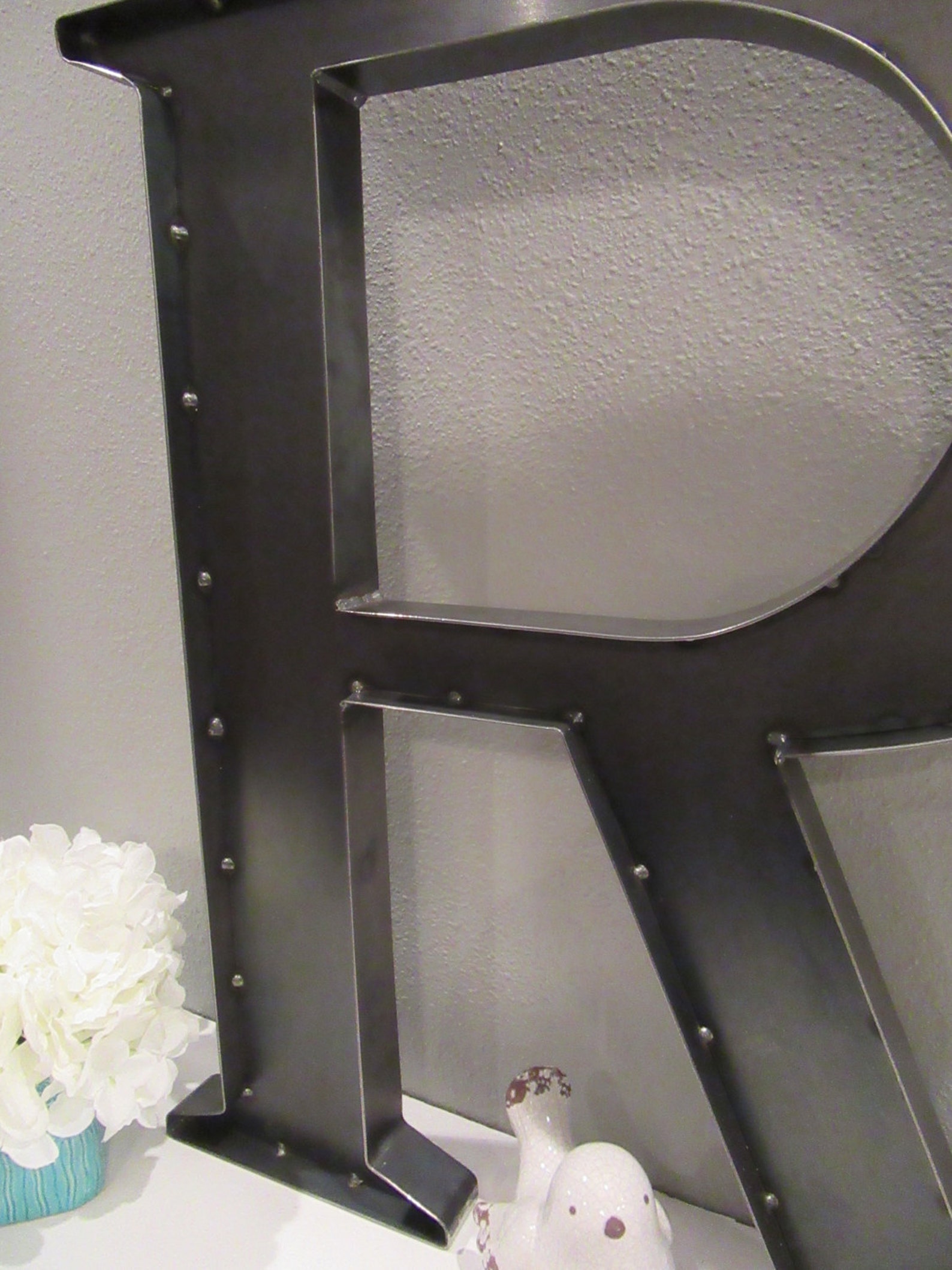 24 Metal Letter R-serif Font Letter R-handmade - Etsy