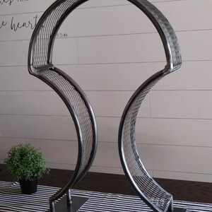 Metal Wedding Arch-32" Wedding Arch Table Decor-custom Raw Metal Arch ...