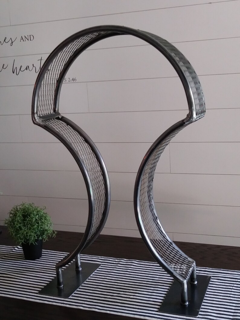 Metal Wedding Arch-32" Wedding Arch Table Decor-custom Raw Metal Arch ...